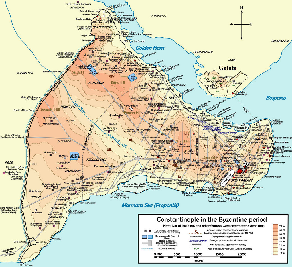 Map Of Byzantine Empire With Facts | Istanbul Tour Guide