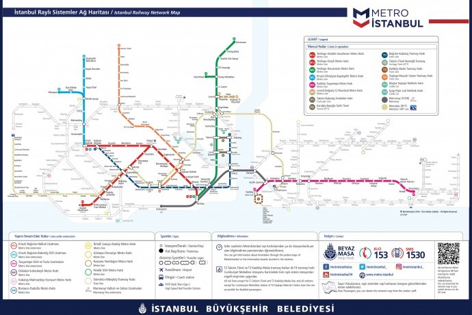 Istanbul Metro Map